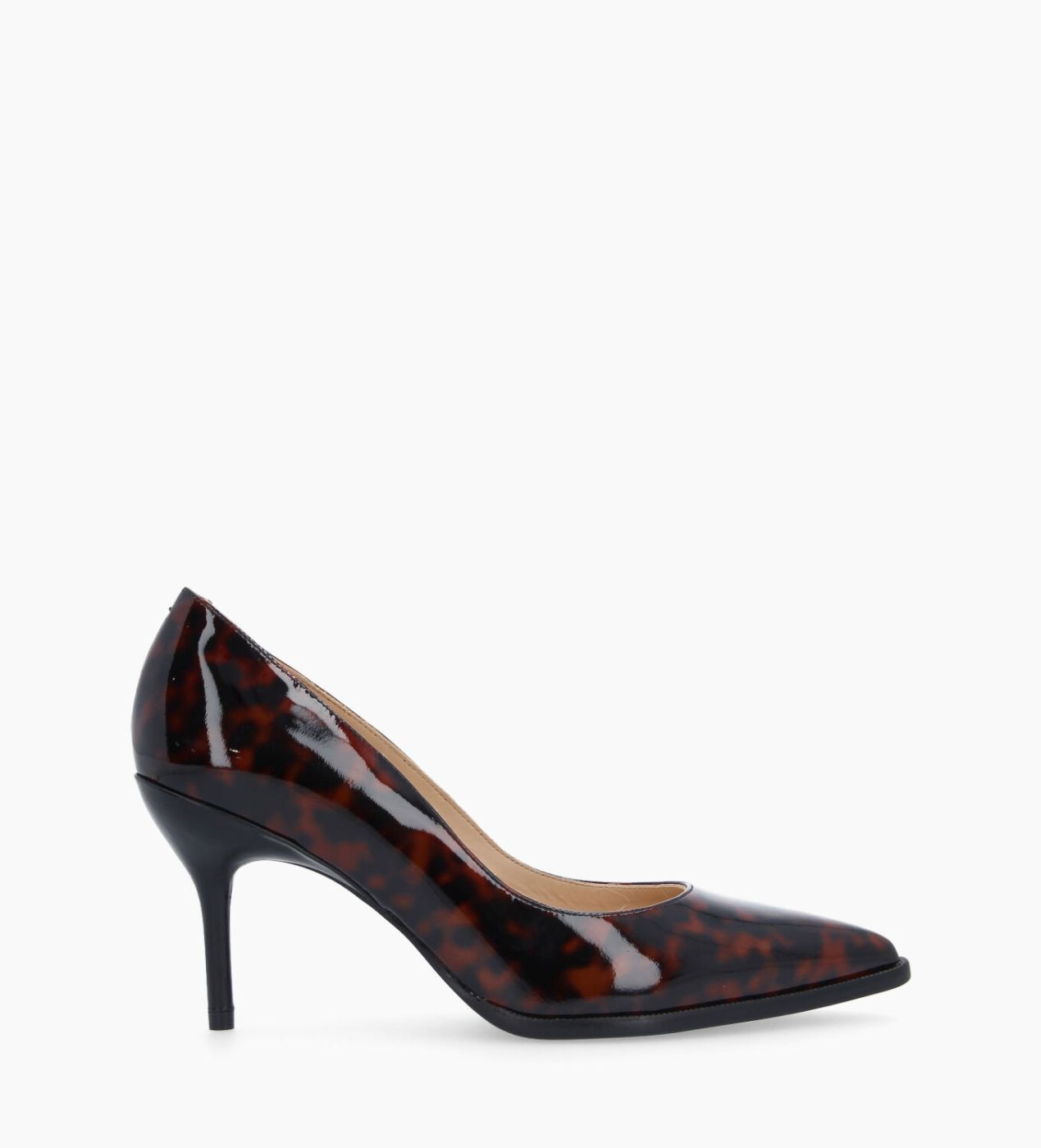 Pump with pointed toe - Jamie 70 - Smooth calf leather - Black
